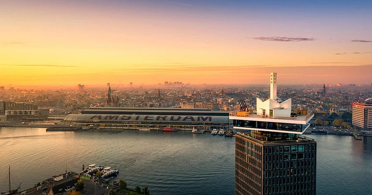 Panoramic views over Amsterdam at the A'DAM LOOKOUT | Tours & Tickets
